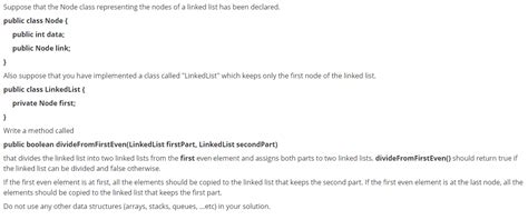solved suppose that the node class representing the nodes of