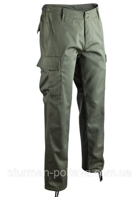 Брюки мужские полевые армейские BDU SLIM олива материал поликотон Mil ...