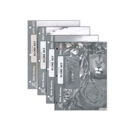 Ace Paces Bible Reading Grade 6 Score Keys 1061 1072 4th Edition