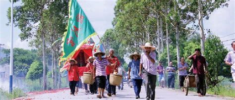 河源非遗 中联村周姓六月六显烈宫巡游 将军 活动 百姓