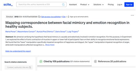 Mapping Correspondence Between Facial Mimicry And Emotion Recognition