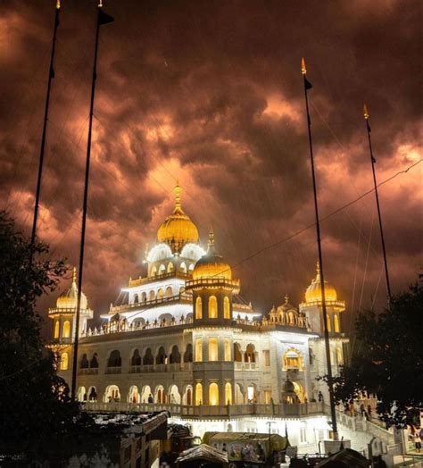 Shri Anandpur Sahib Anandpur Sahib Gurudwara Sikh Temple Sunset View
