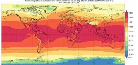 Annual Average Temperature Distribution In The World Data Source