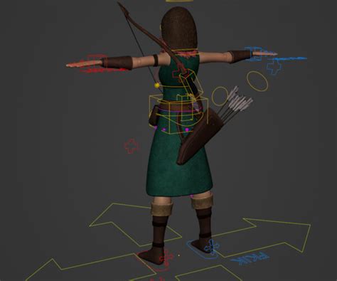 Artstation Athena Character Rig Blender File 3 4version Resources