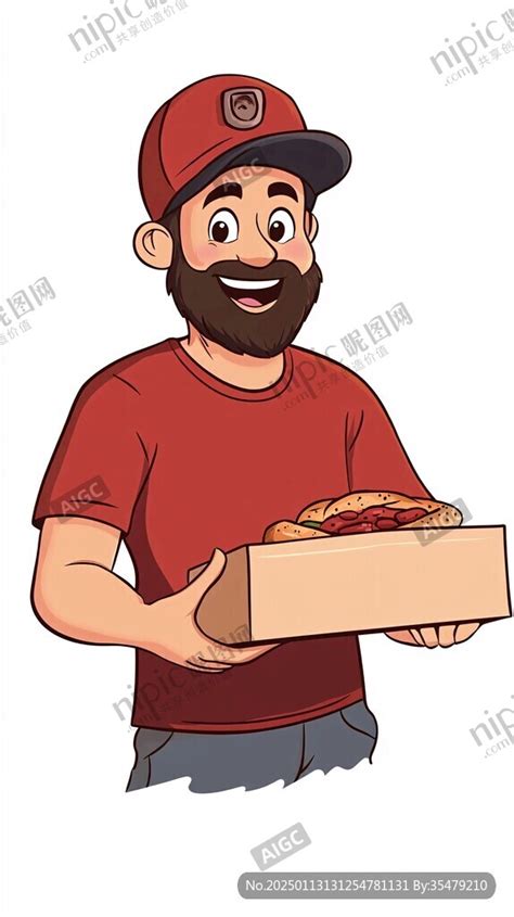 Ai创作图披萨包装盒卡通图案 外卖盒插画 卡通扁平插画快递员 卡通快递小哥 汉堡品牌卡通形象 漫画披萨小哥 快递员插画 汉堡包装卡通形象 食品包装人物插画 欧包卡通形象 汉堡卡通拟人形象 披萨