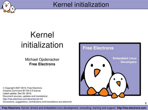 Kernel Init Ppt