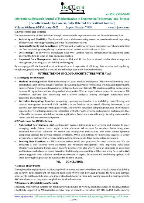 Architecting Cloud Solutions Leveraging Aws For Scalable And Secure