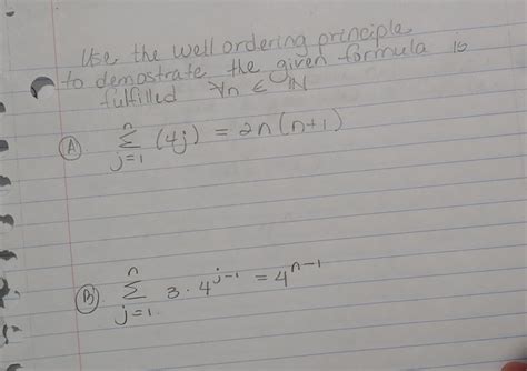 solved well ordering principle proofs theory of number