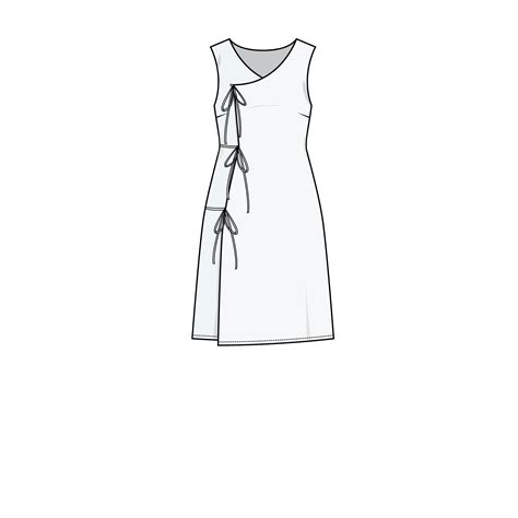 Crossover Dress Pdf Puff And Pencil