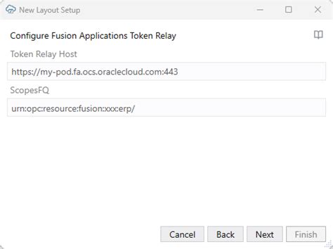 Oracle Fusion Applications Token Relay Authentication
