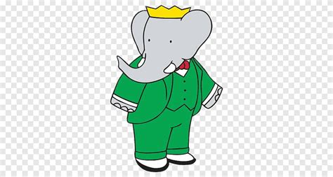 Babar El Elefante Mirando De Reojo Dibujos Animados Babar Png Pngegg