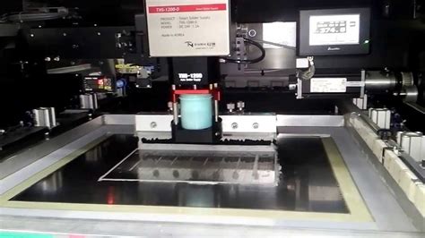 솔더 자동 공급 시연스크린 프린터 내 설치 운영 Youtube