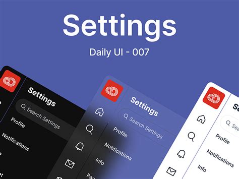 Settings Ui Designs Themes Templates And Downloadable Graphic Elements On Dribbble