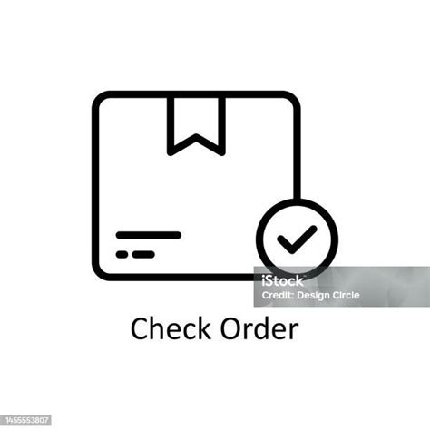 주문 벡터 개요 아이콘 디자인 그림을 확인하십시오 흰색 배경에 제품 관리 기호 Eps 10 파일 기업가에 대한 스톡 벡터 아트 및 기타 이미지 Istock