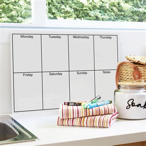 Weekly Wall Planner Landscape Landscape White Daily Orders