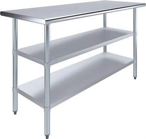Polished Rectangular Stainless Steel Table For Office At ₹ 21000piece