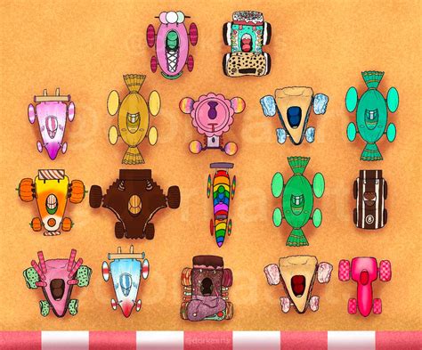 Sugar Rush Kart Lineup Panellopeverse By Dorkaarts On Deviantart