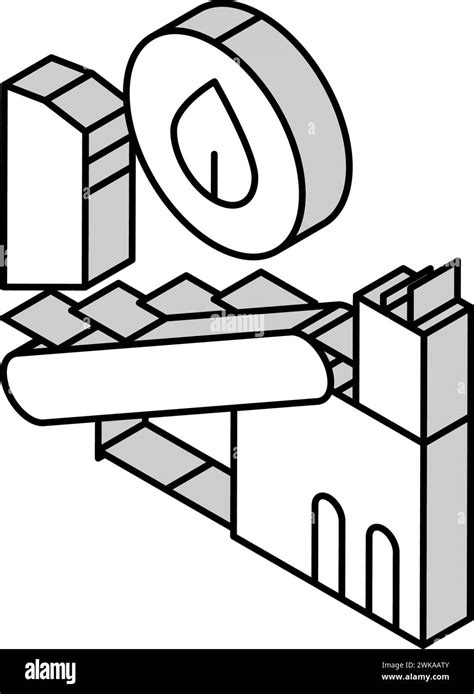 Environmental Technologies Isometric Icon Vector Illustration Stock