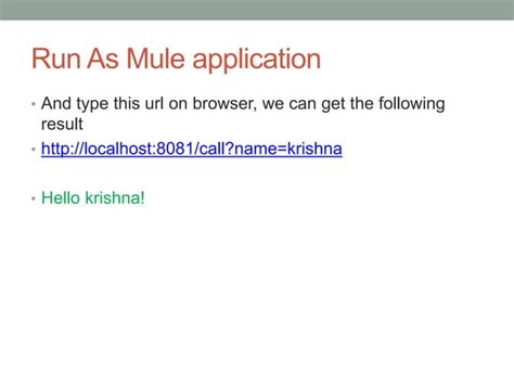 Invoke Component Demo In Mule Pptx Programming Languages Computing