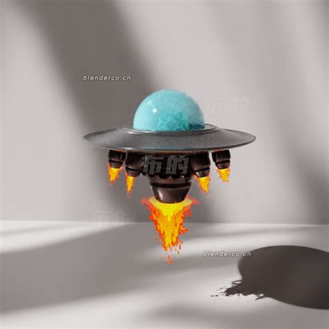 Blender宇宙飞船模型 Blender布的18 Blender布的