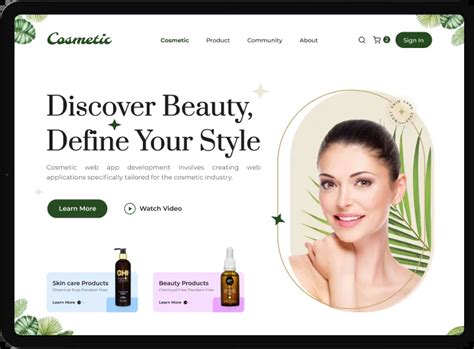 Cosmetic Web Application Portfolio Bmv System Integration
