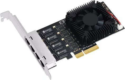 100m 1000m 2 5g Nic Network Card Quad Rj 45 Port With Realtek Rtl8125bg Controller Support