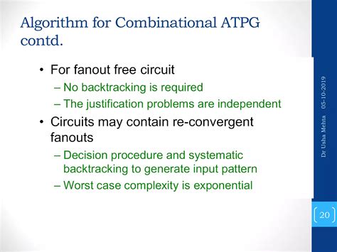 Deterministic Test Pattern Generation D Algorithm Of Atpg Testing