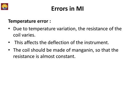 Errors In Measuring Instrumentsppt
