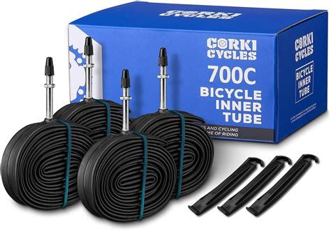 4 Pack Road Bike Tubes 700 X 23c25c 28c32c 35c43c Butyl Rubber