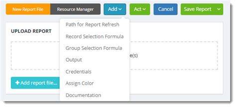 How Do I Create A Gizmos For Crystal Reports In Intellifront Bi