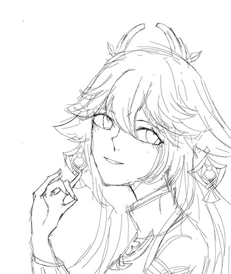 Yae Miko Fanart Rgenshinimpact