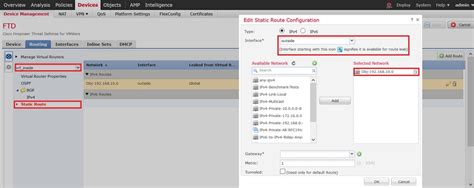 Configure A Vrf Aware Site To Site Tunnel With Ikev2 On Ftd Cisco