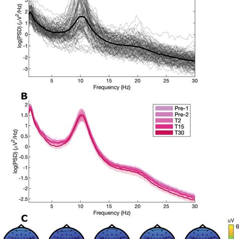 Eyes Open Resting State Power Spectral Density A Individual Power Download Scientific