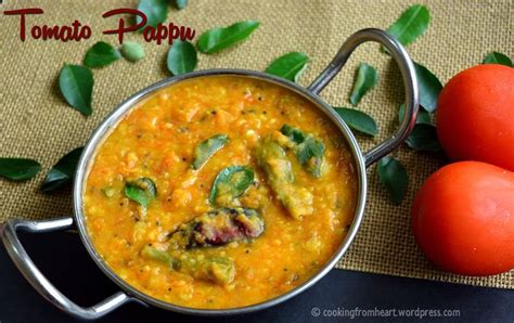 Tomato Pappu Andhra Style Tomato Dal Cooking From Heart