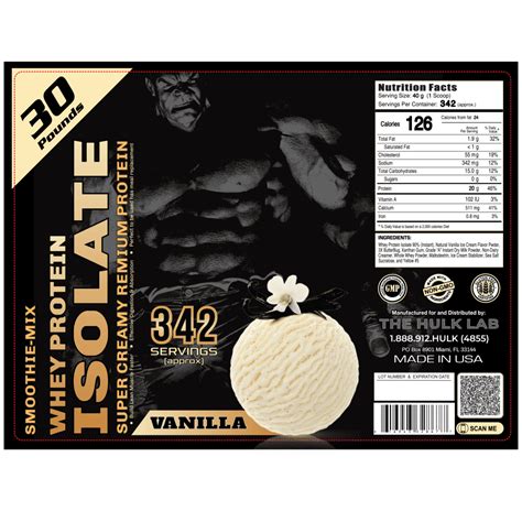 Bulk Whey Protein Isolate Smoothie Mix 15lb And 30lb Super Creamy