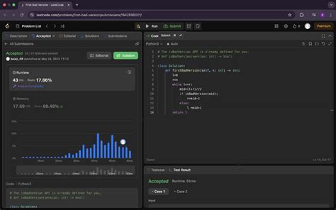 Solved First Bad Version With Binary Search In Python M Balaji Reddy