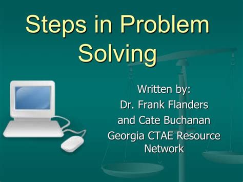 1stepsinproblemsolving And Managing Your Tasks Ppt
