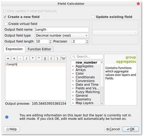 calculate length gis tutorial