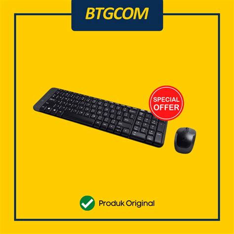 Keyboard Mouse Logitech Mk220 Wireless Black Btgcom