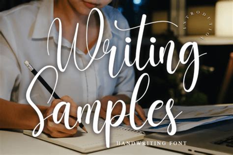 Writing Samples Font Fonts Free Downloads