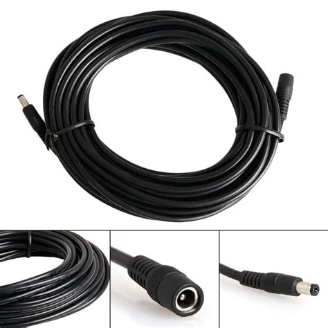 M DC Power Extension Cable DC Jack Female To Male Plug Cable Adapter Extension Cord Connector