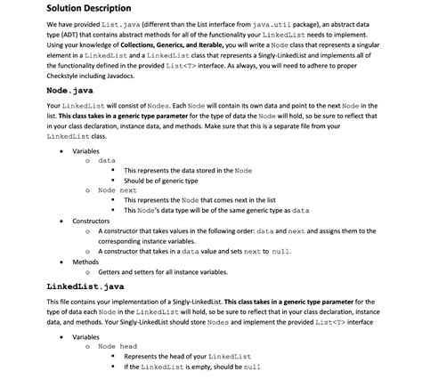 Solved Solution Description We Have Provided Listjava