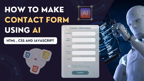 How To Create Contact Form Using Ai Web Design With Ai Tool Html