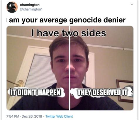 I Fixed A Meme To Remind Everyone That Genocide Denial Isnt Uniquely