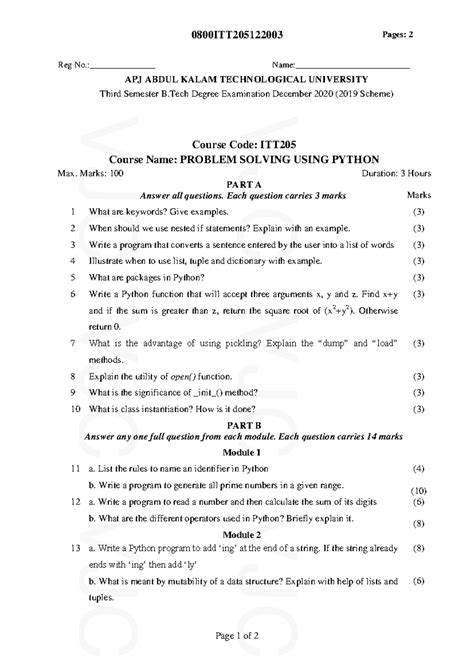 Itt205 A 0800itt Page 1 Of 2 Course Code Itt20 5 Course Name