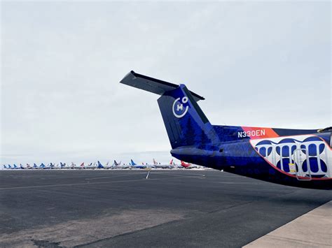 Not Everyday You See A Hydrogen Powered Dash 8 Next To A Line Of Dinosaur Fueled Aircraft R