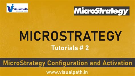 2 microstrategy configuration and activation microstrategy tutorial for beginners