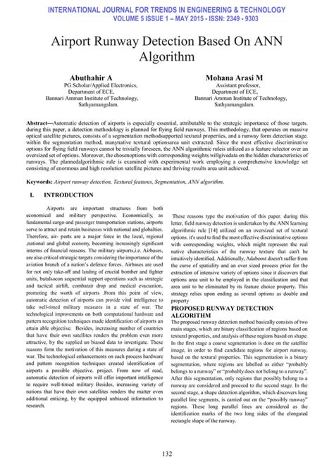 Airport Runway Detection Based On Ann Algorithm Pdf