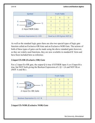 BCA Semester II Discrete Mathematics Unit Iii Lattices And Boolean Algebra PDF