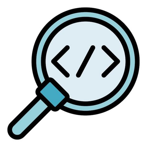 Premium Vector Search Code Icon Outline Vector Cms Development Web